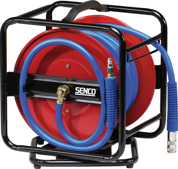 Premium hose reel, universal, hybrid PVC, 30mx8mm - senco.co.uk